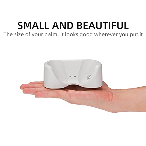 The perseids Charging Dock for Oculus Quest 2, Magnetic Charging Dock for Oculus Quest 2 VR Glasses Grip Detachable Charging Accessories, Fast Charging for Both Glasses and Grip(White)