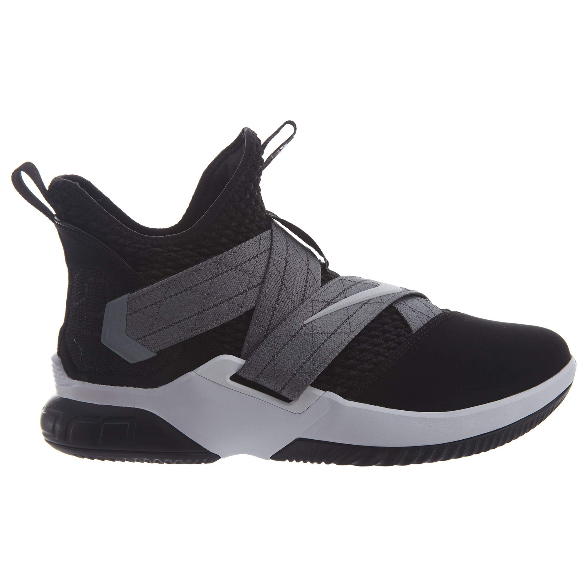 Nike Men's Zoom Lebron Soldier XII Basketball Shoes (14, White/Navy)