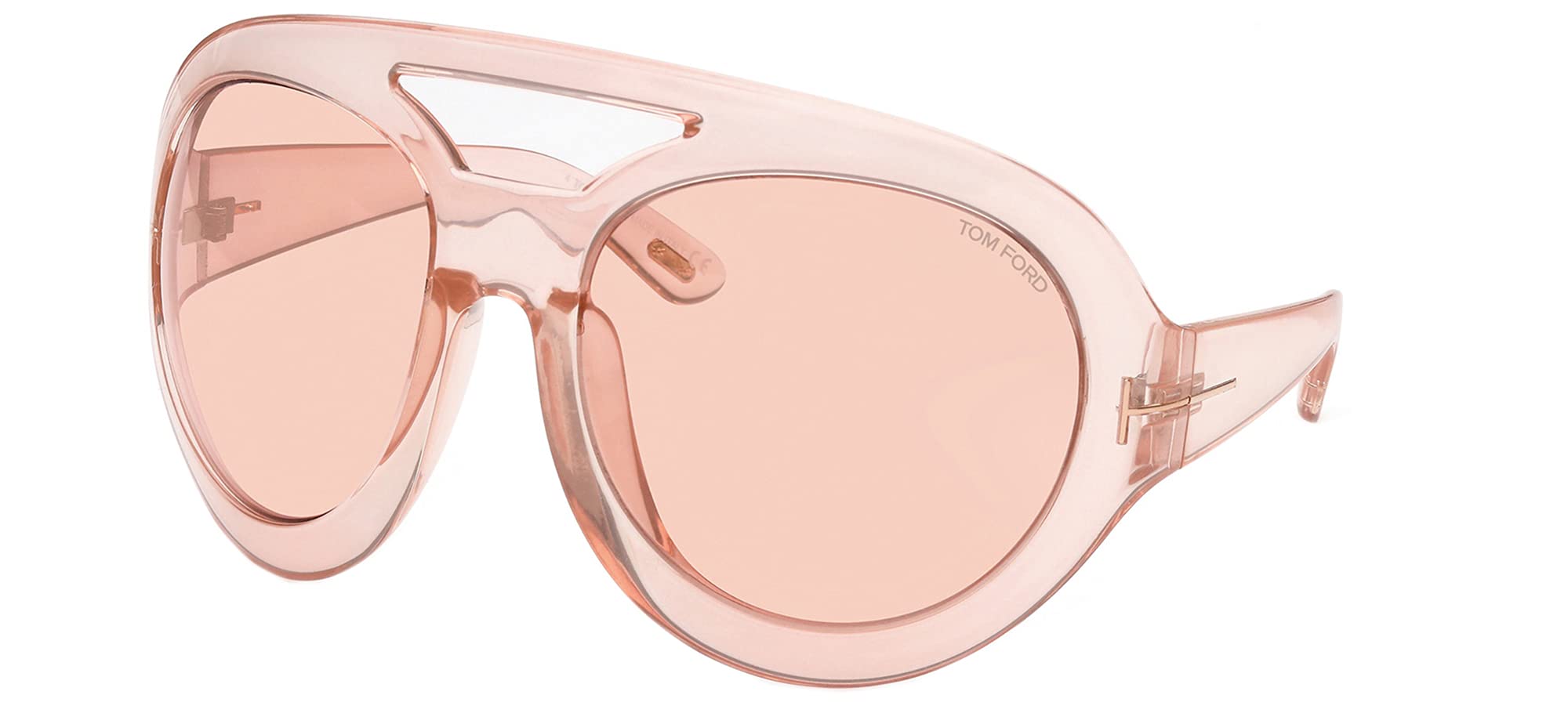Tom Ford Oversize Sunglasses TF886 Serena-02 72Y Transparent Pink 68mm FT0886