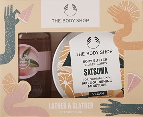 The Body Shop Lather & Slather Citrusy Duo Body Care Gift Set, for Normal Skin