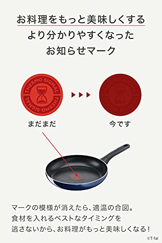 T-fal D52102 Frying Pan, 7.9 inches (20 cm), Compatible with Gas Stoves, Royal Blue Intense Frying Pan, Non-Stick, Blue