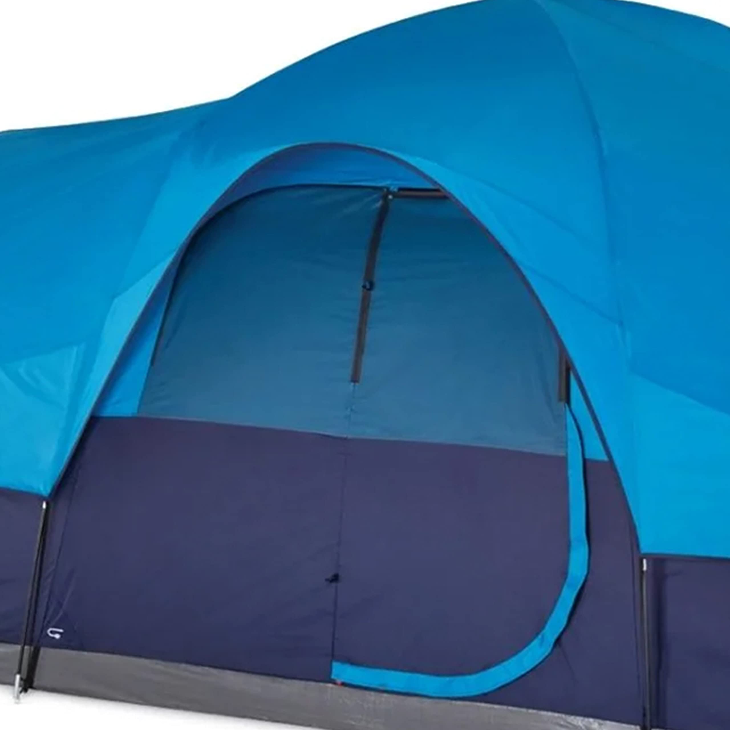Outbound 12-Person Dome Tent for Camping with Carry Bag and Rainfly | Perfect for Backpacking or The Beach | Light Blue & Navy