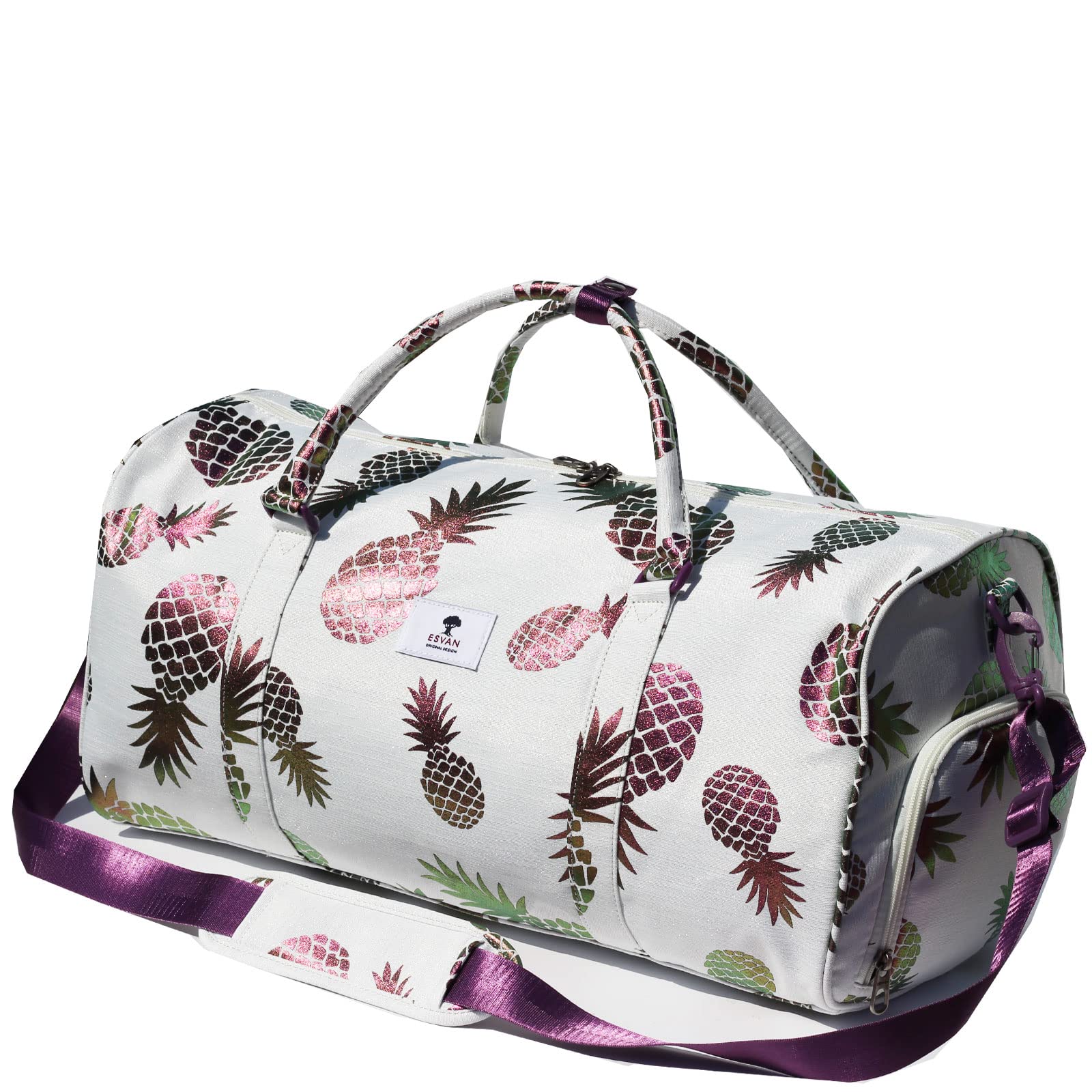 Original Floral Water Resistant Duffel Bag Gym bag Weekender Travel Bag for Gym Beach Daily Bags