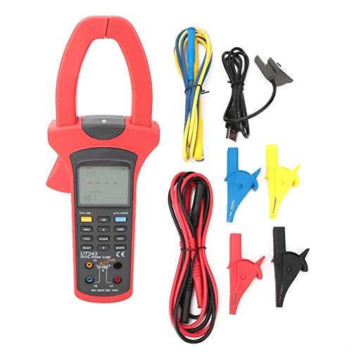 Mootea Clamp Meters,UNI-T UT243 Digital Clamp Meter Tester Multimeter True RMS for AC DC Current Voltage Testing with LCD Display