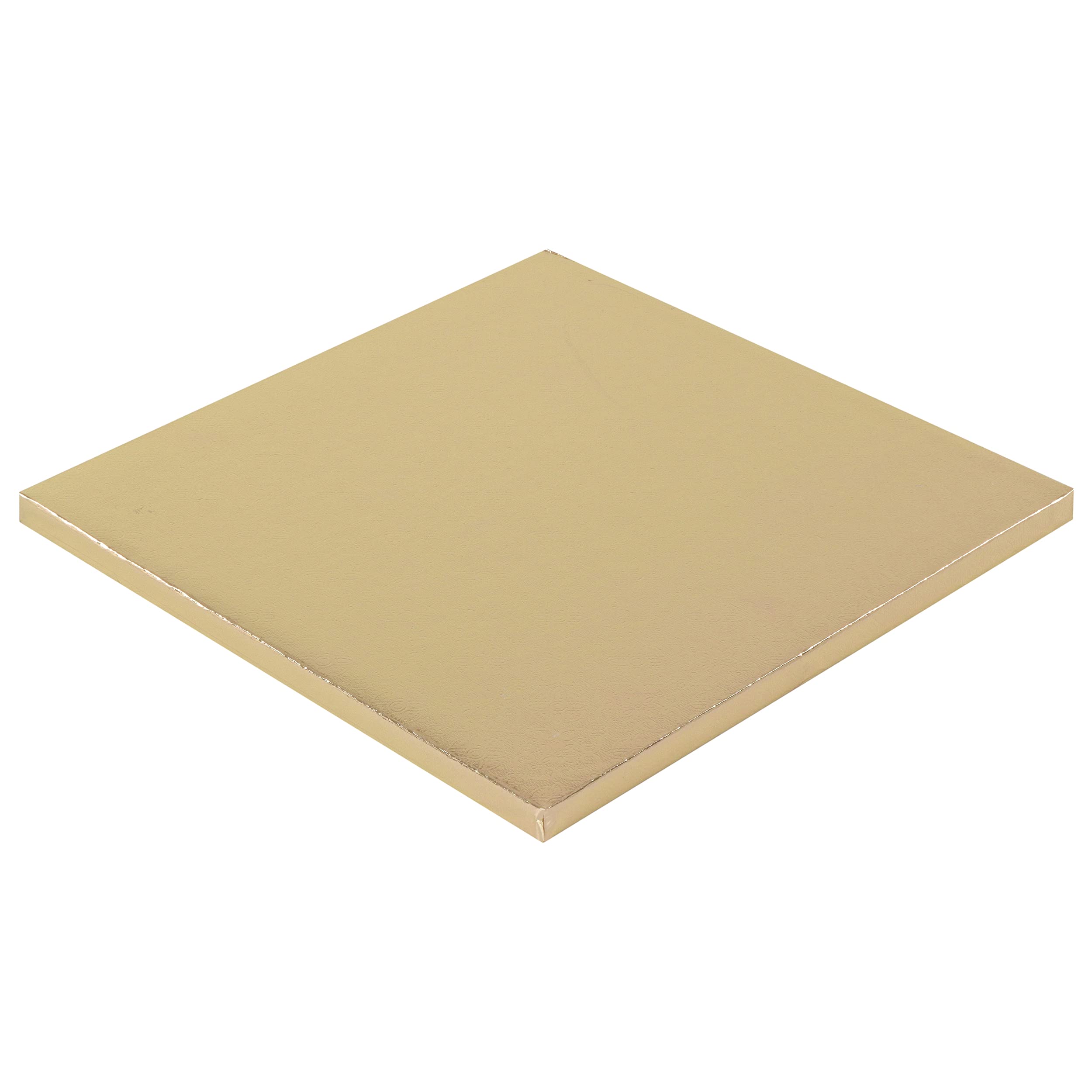 Spec101 Cake Board 10 Inch 6pk Gold Cake Drum Floral Bulk Cake Drums Special Occasion Square Wrapped Edged Cake Base