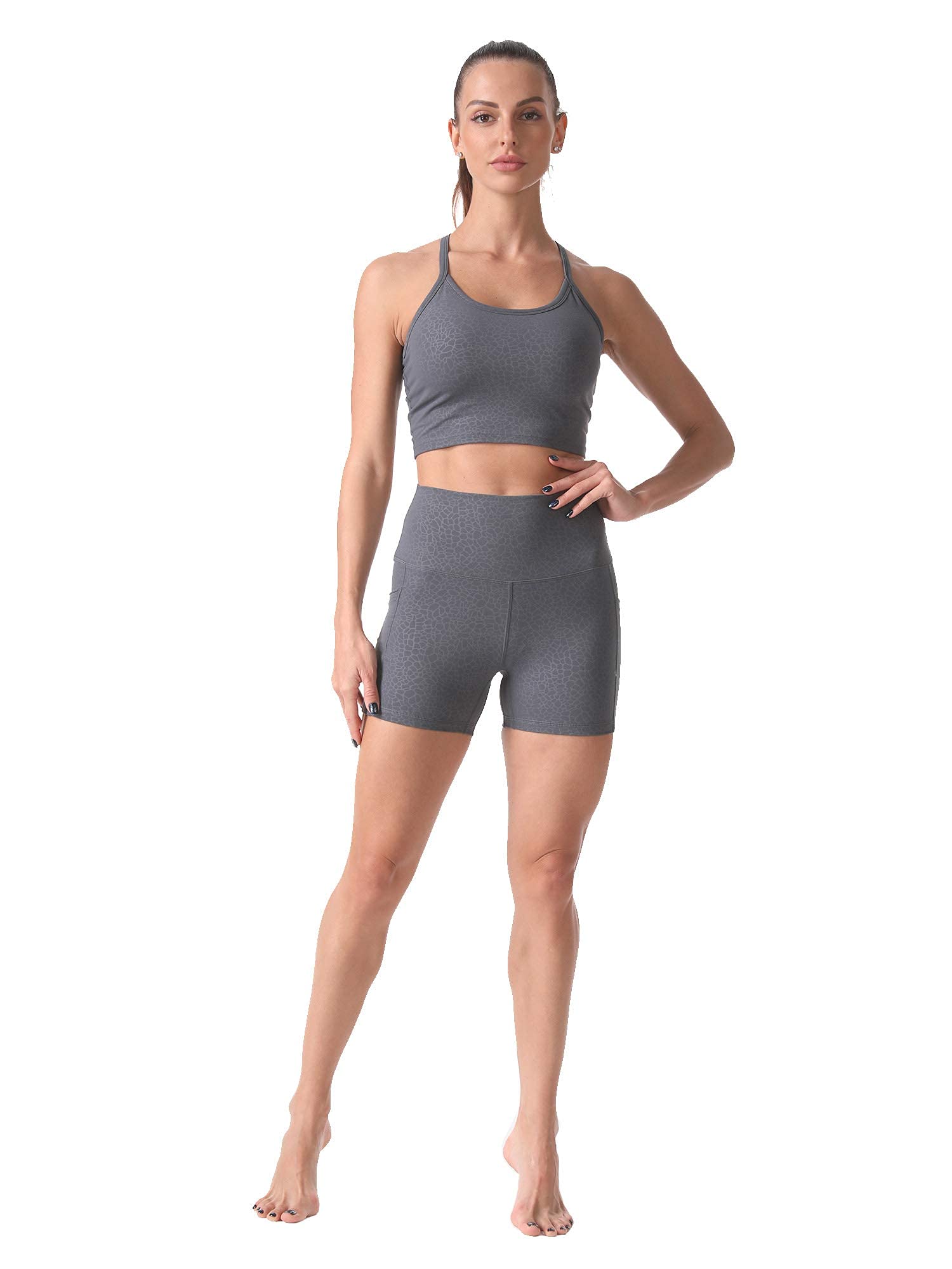 Sunzel 8" / 5" / 3" Biker Shorts for Women with Pockets, High Waisted Yoga Workout Shorts
