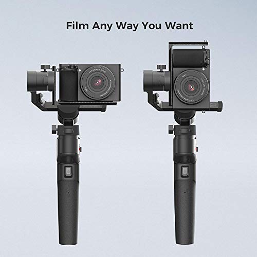 MOZA Mini-P 3 Axis Gimbal Stabilizer Compatible with Smartphone, Mirrorless Camera, Action Cameras with a Maximum Payload of 1.98lbs for Traveling Adventuring Filmmaking Shooting