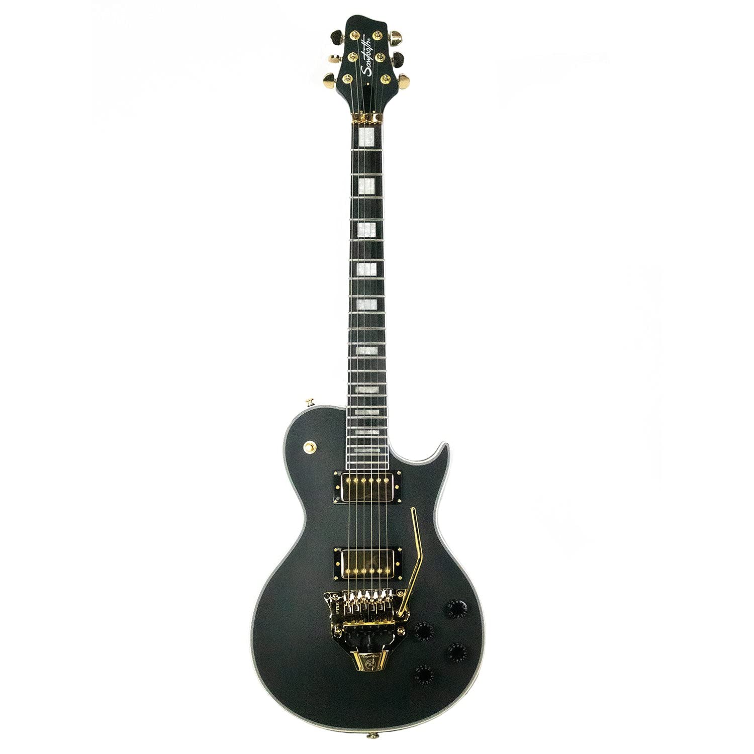 Sawtooth 6 String Vudu 22 Fret w Floyd Rose FRX Electric Guitar, Right (ST-ES-SBMGR-1)
