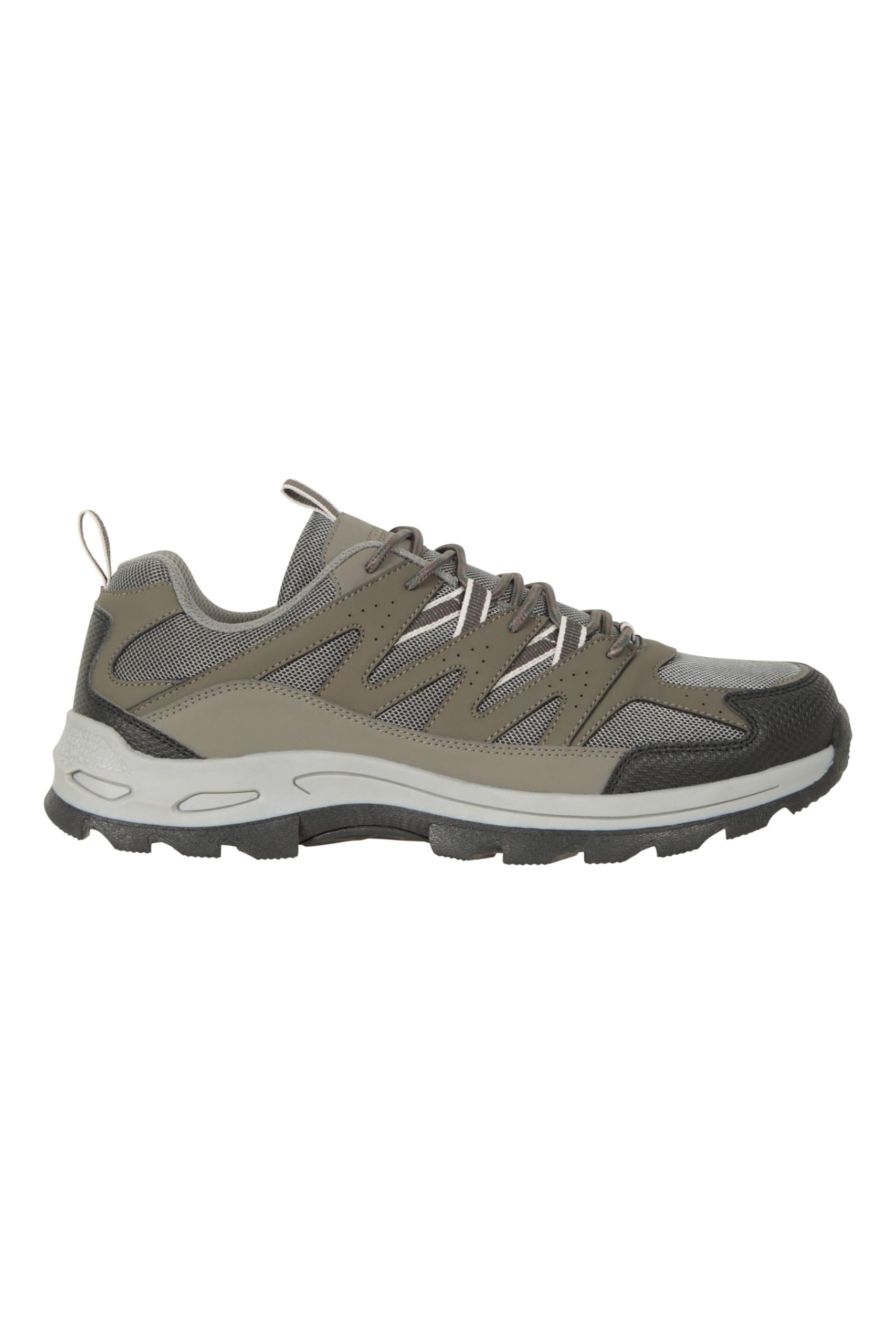Mountain Warehouse Mens Shoes - Suede Mesh Upper Walking Shoes Dark Grey 10 M US Men