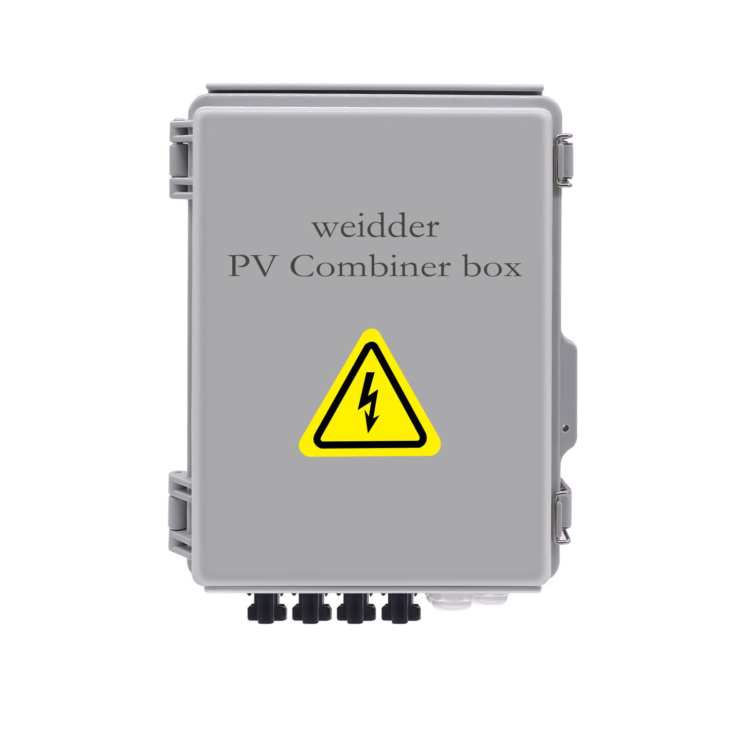 weideer 4 String PV Combiner Box and 20A Solar Charger Controller 12V/24V Adjustable LCD Display for Solar Panel System