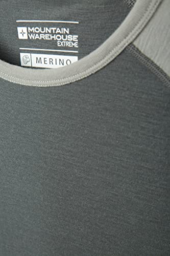 Mountain Warehouse Merino Womens Top - Ladies Thermal Baselayer Grey 2