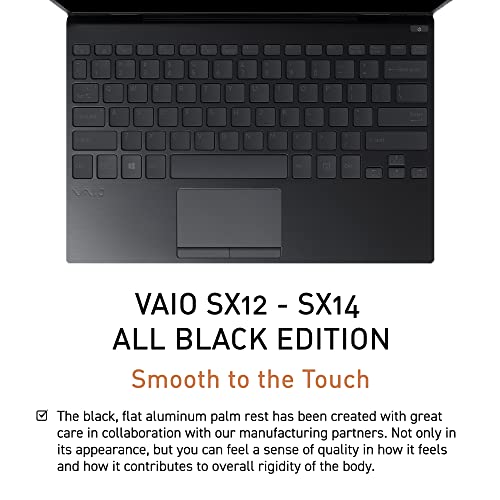 VAIO SX14 - Intel Core i7-1280P | 32GB Memory (RAM) | 2TB PCIe SSD | Windows 11 Pro | 14" FHD (1920 x 1080) Touchscreen | All Black | Made in Japan | VJS145X0111A