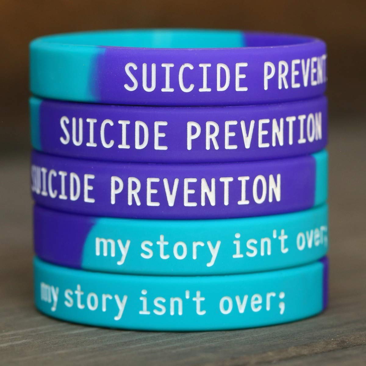 SayitBands Two Hundred (200) Suicide Prevention Wristband Bracelets (200)