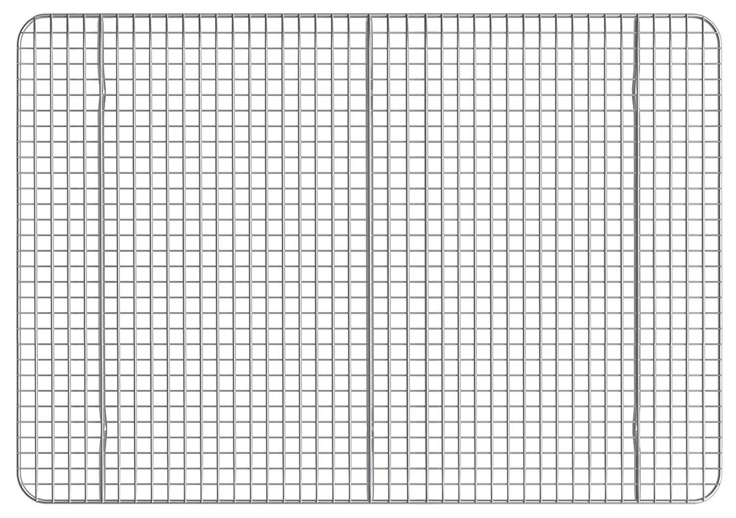 Stainless Steel Cooling Rack Half size - Commercial Grade Metal 11.5" x 16.5" | 1 Piece | Cooking Rack Designed To Fit Perfectly Into Baking Half Sheet Pan