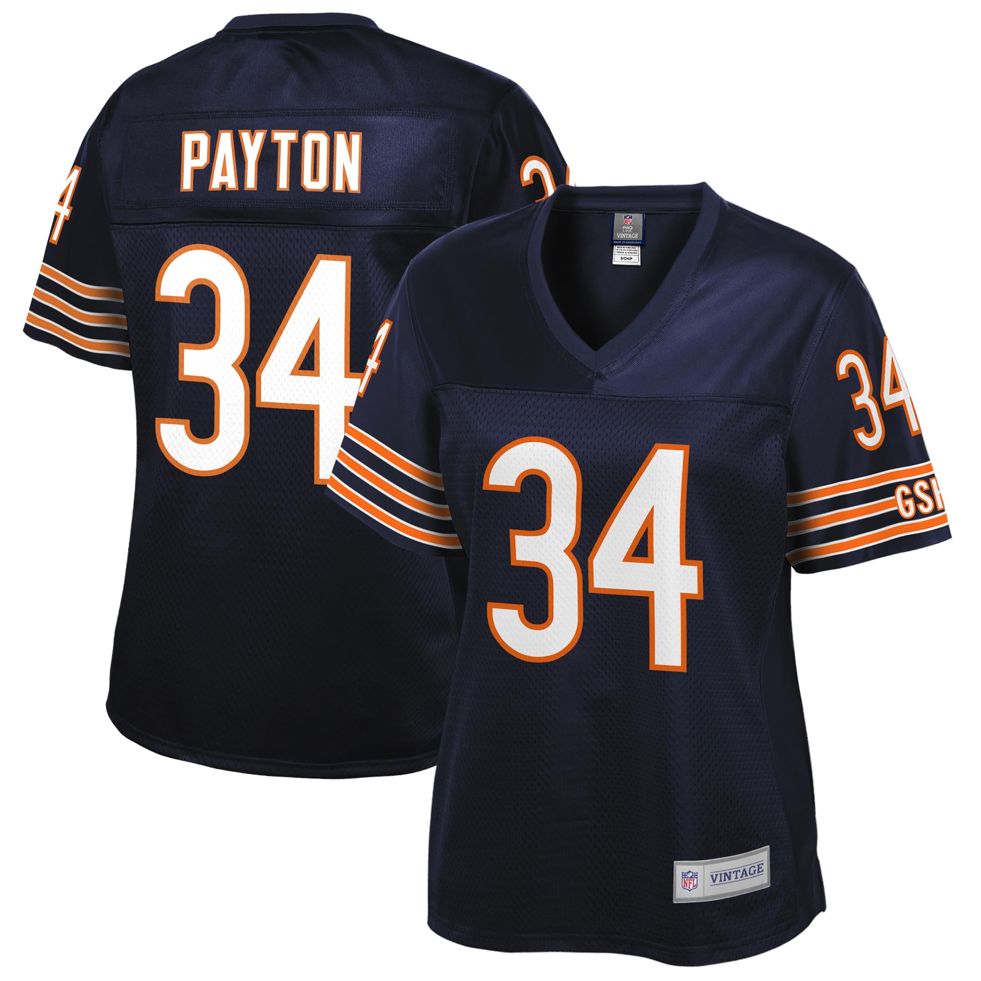 NFL PRO LINE Women's Walter Payton Navy Chicago Bears Retired Player Replica Jersey