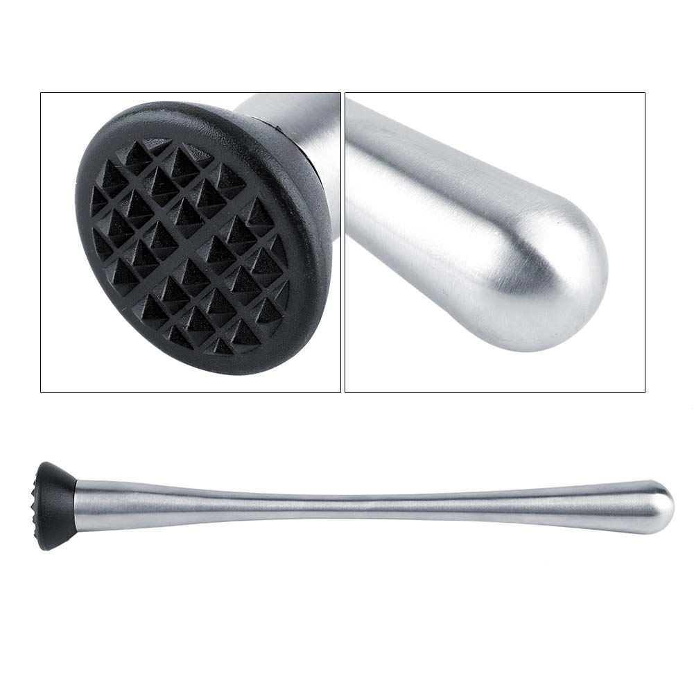 Stainless Steel Muddler for Cocktails,Delaman 11" Bar Muddler,Professional Bar Tools,for DIY Drink Wine Barware Tool,Other Fruit Based Drinks.