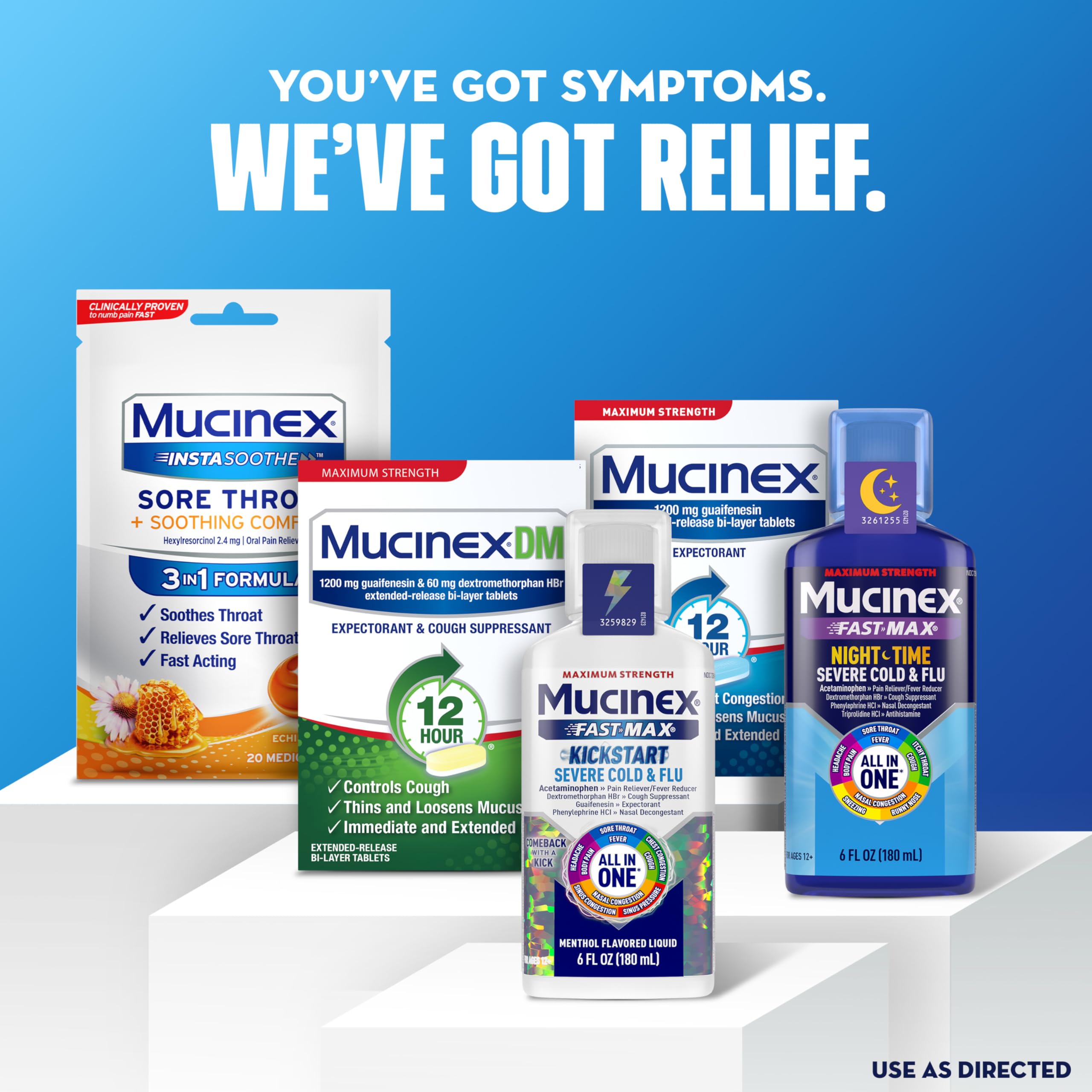Mucinex 12 Hour 600 mg Guaifenesin Extended-Release Tablets for Excess Mucus Relief, Expectorant Aids Excess Mucus Removal, Chest Congestion Relief, 40 Bi-Layer Tablets