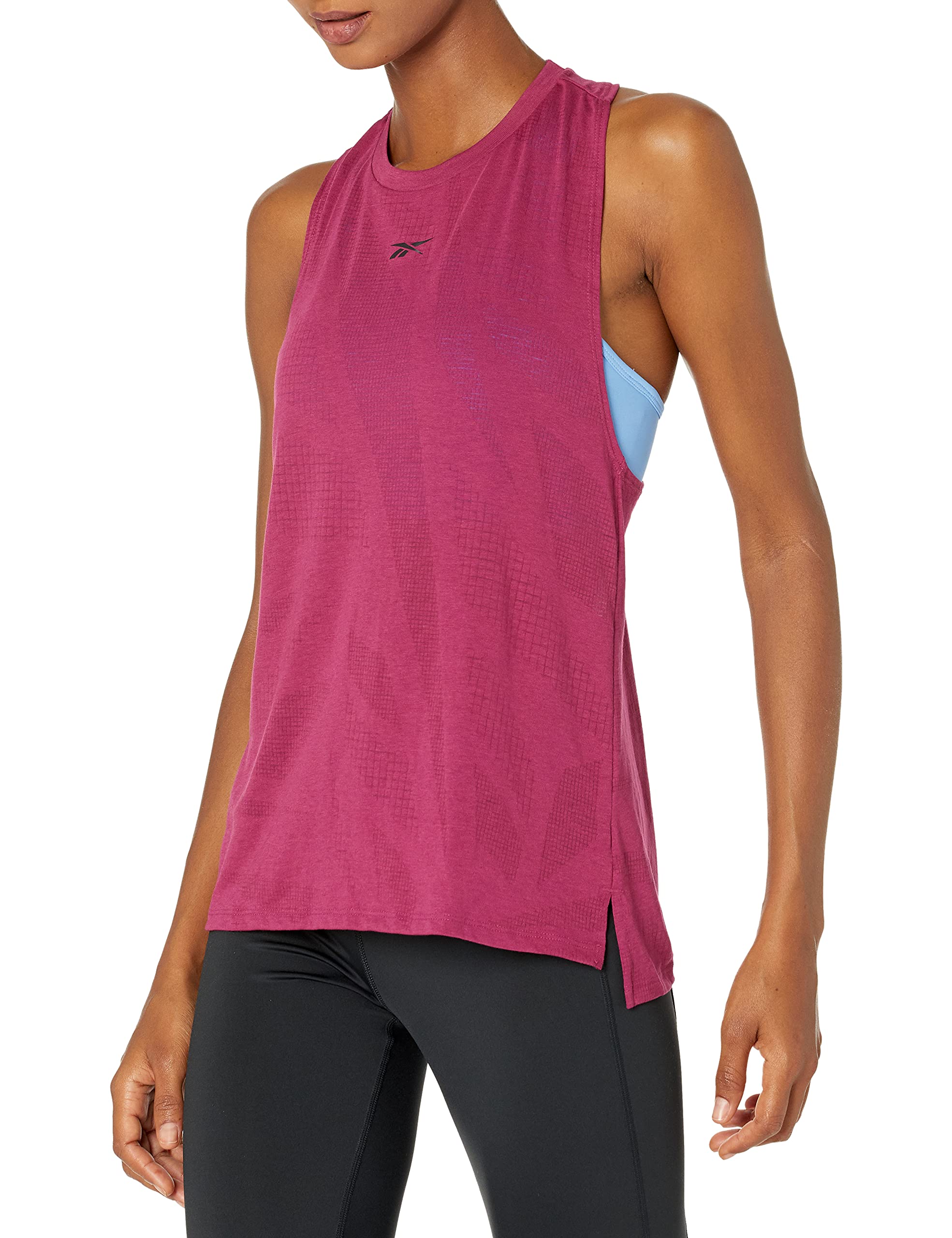 Reebok Women's Standard Burnout Tank, Punch Berry, Medium