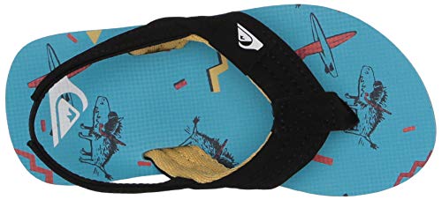 Quiksilver boys Molokai Layback Toddler Sandal, Blue/Blue/Black, 4 Toddler US