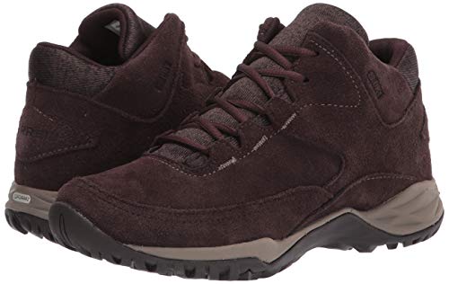 Merrell womens Addison Mid Leather Waterproof Q2 Hiking Boot, Espresso, 6.5 US
