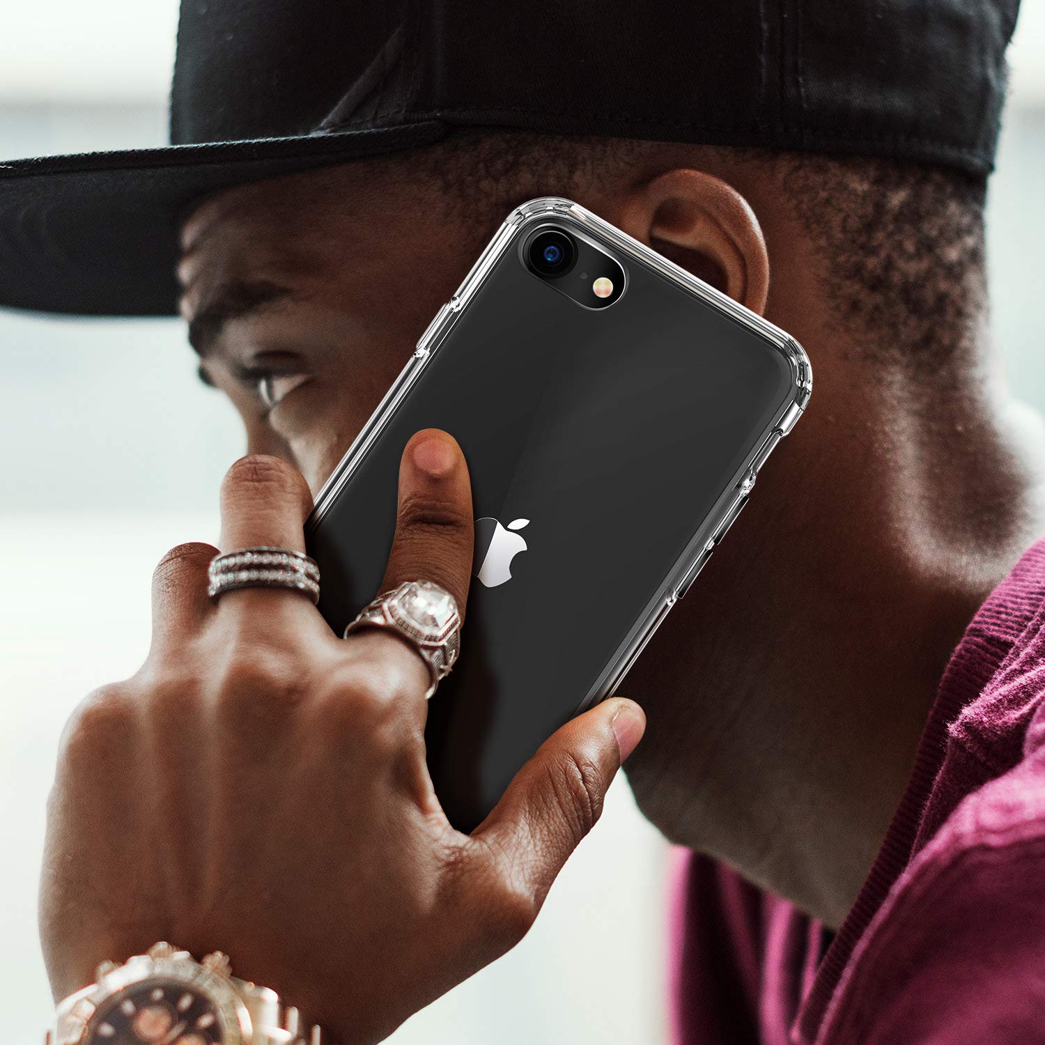 Mkeke Compatible with iPhone SE 2022/2020 Case, Crystal Clear Case for iPhone 8 Case and iPhone 7 Case