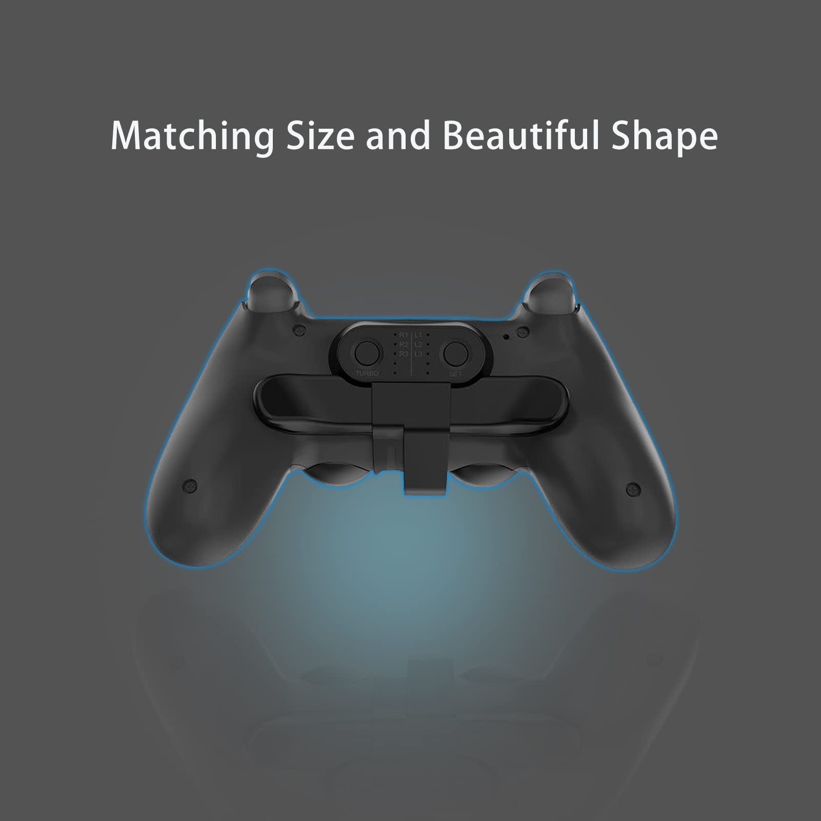 Vbestlife Paddles for PS4 Controller, PS4 Controller Back Button Attachment, Support Turbo Burst Function, Custom Keys, Plug And Play, Suitable for PS4 Handles