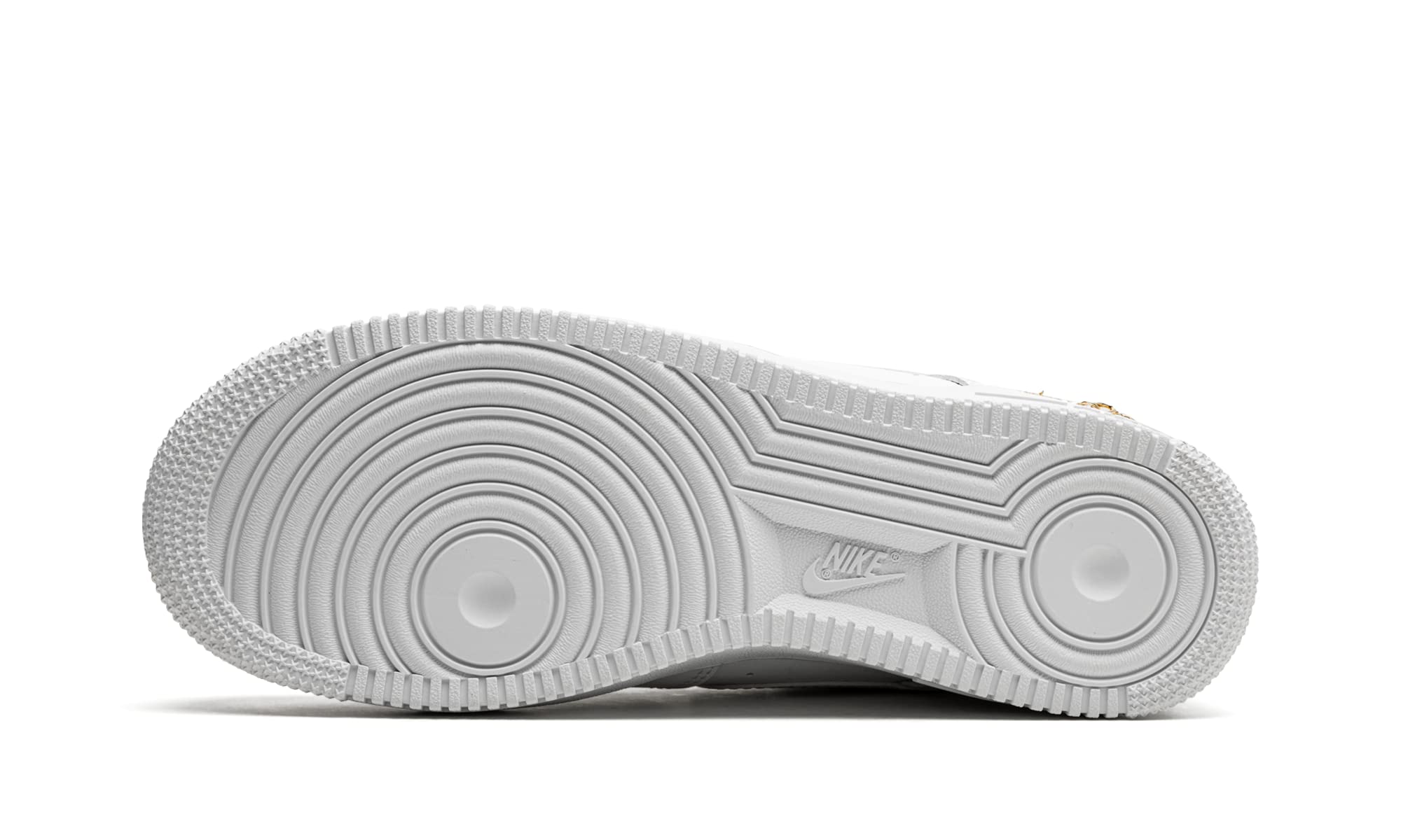 Nike Women's Air Force 1 Shoes, White/White-metallic Gold, 9