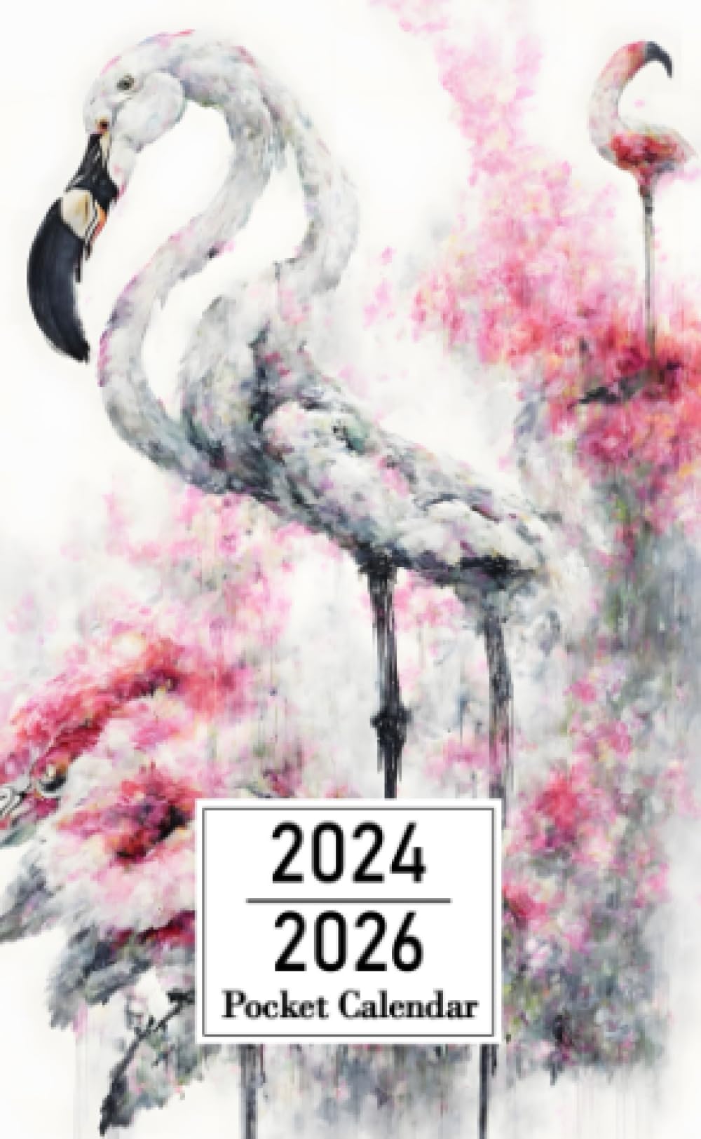 Pocket Calendar 2024-2026: Two-Year Monthly Planner for Purse , 36 Months from January 2024 to December 2026 | Anime image | Small fox | Playful vitality