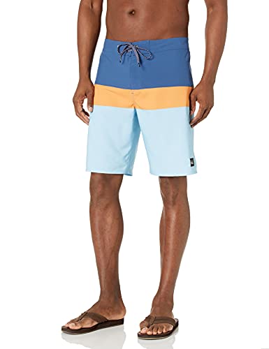Quiksilver Men's Standard Surfsilk Stretch 20 Inch Boardshort Swim Trunk, Blue Heaven EQYBS04556, 34