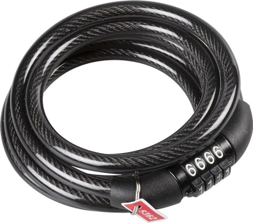 ON BIKE Spiral Lock with Combination 8x160cm