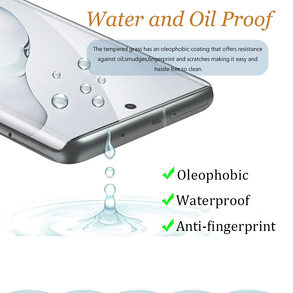 OttarScreen Galaxy Note 10 Plus Screen Protector, 3 Pack Tempered Glass Screen Protector【3+1 Pack 】1 Pack Camera Lens Protector, Easy Installation, 3D Glass 9H Hardness Tempered Glass Screen Protector