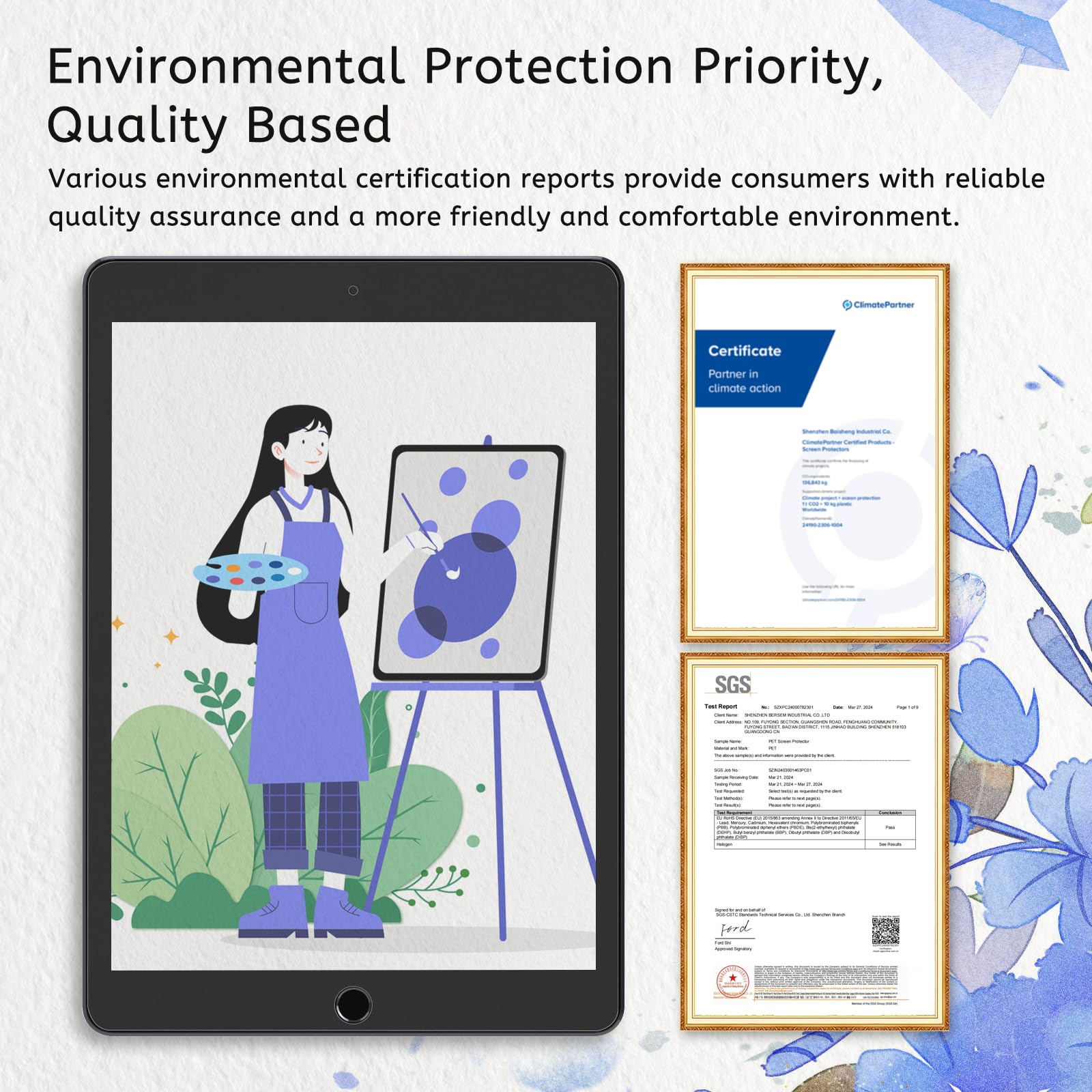 MOBDIK [2 Pack Paper Screen Protector Compatible with iPad 6th/5th Generation 9.7 inch, Crafted for Natural Writing, Anti Glare with Easy Installation Kit, Compatible with iPad 9.7&iPad Pro 9.7