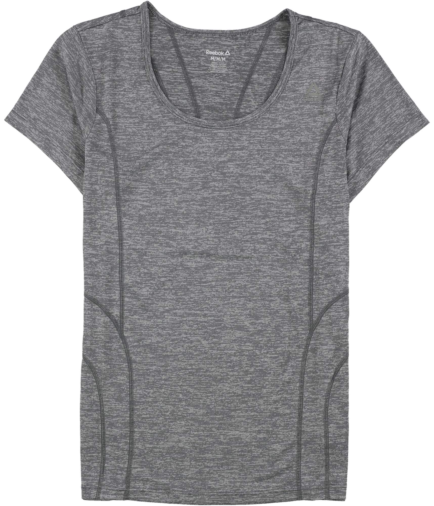 Reebok Womens Two Tone Basic T-Shirt, Black, Small