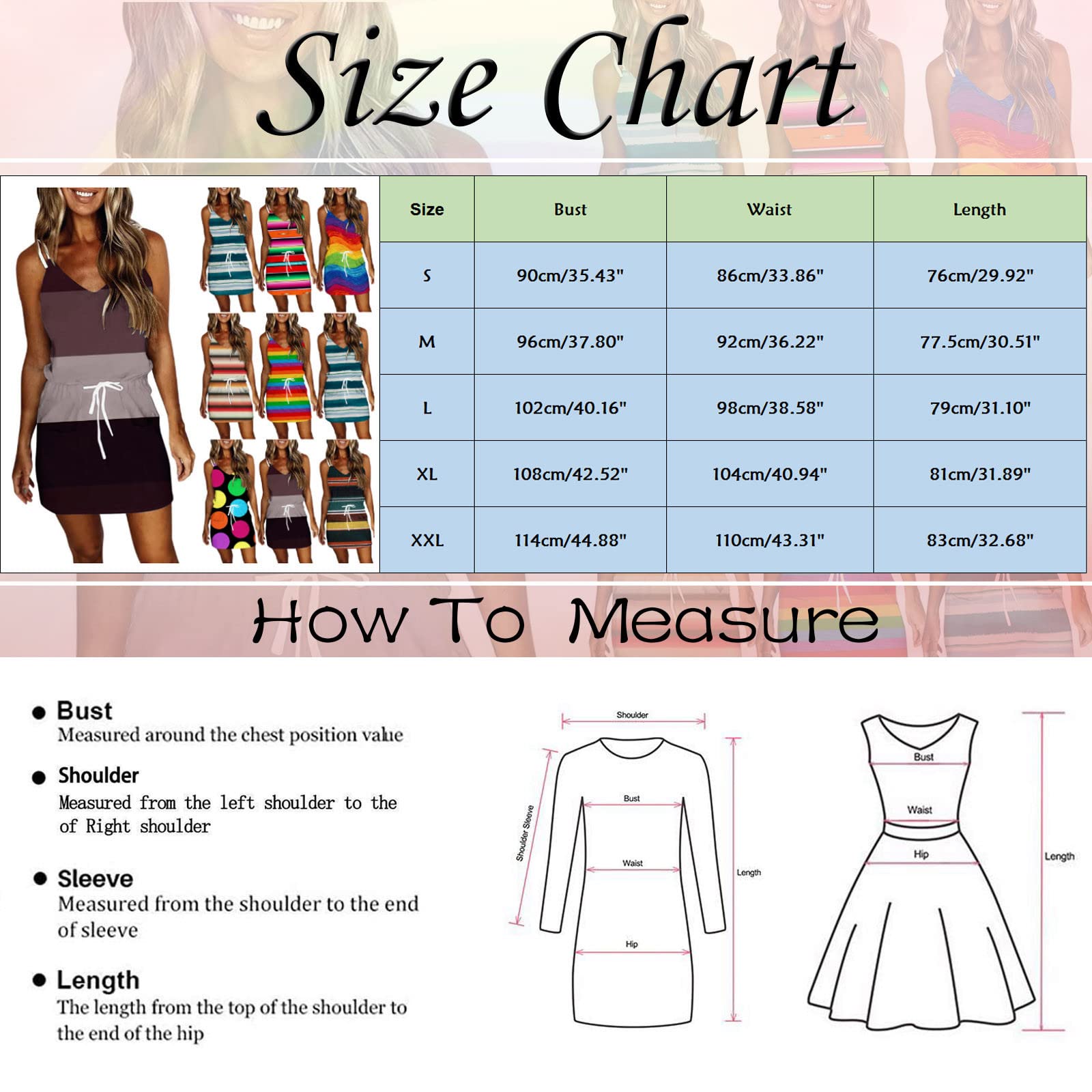 Velvet Women V Neck Stripe Dress Rainbow Mini Dresses Spaghetti Strap Sleeveless Summer Drawstring Tank Party