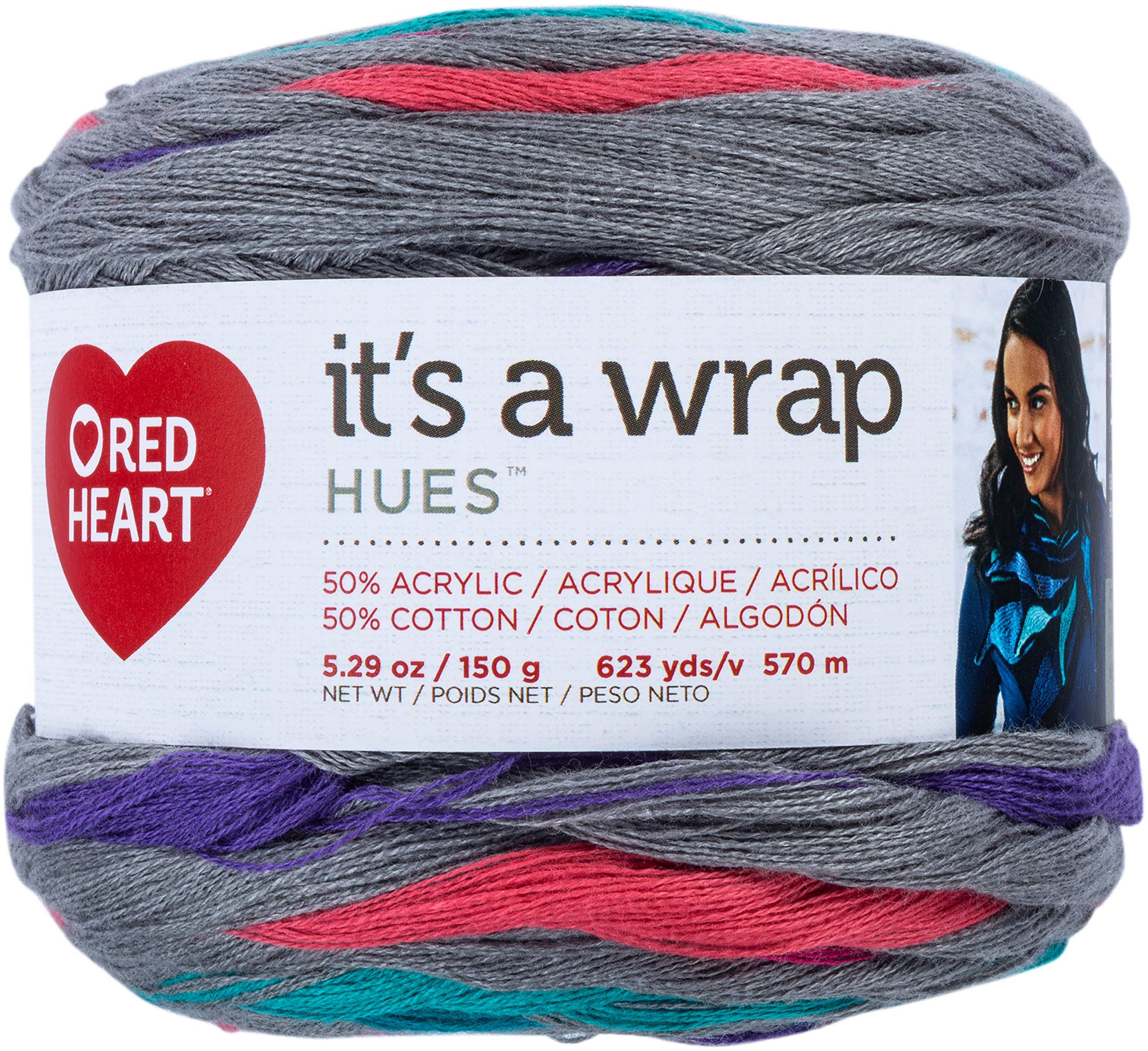 RED HEART It's A Wrap Hues yarn, Mosaic