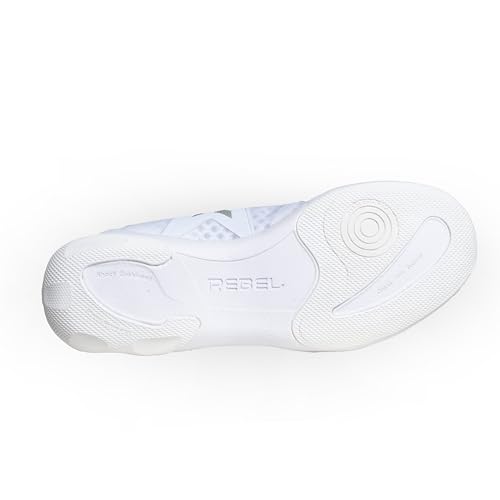 Rebel Athletic Ruthless Cheer Shoe, White, 2 Big Kid