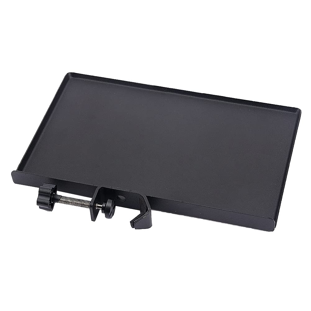 Sound Card Tray Metal Shelf Bracket Phone Clip Iron Microphone Stand Live Tripod Sound Card Tray Broadcast Stable Shelf(black)