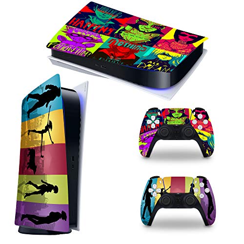PlayStation 5 Skin Set โ TV Show Anime - HD Printing Vinyl Skin Cover Protective for PS5 Standard Edition Console and 2 PS5 Standard Edition Controller