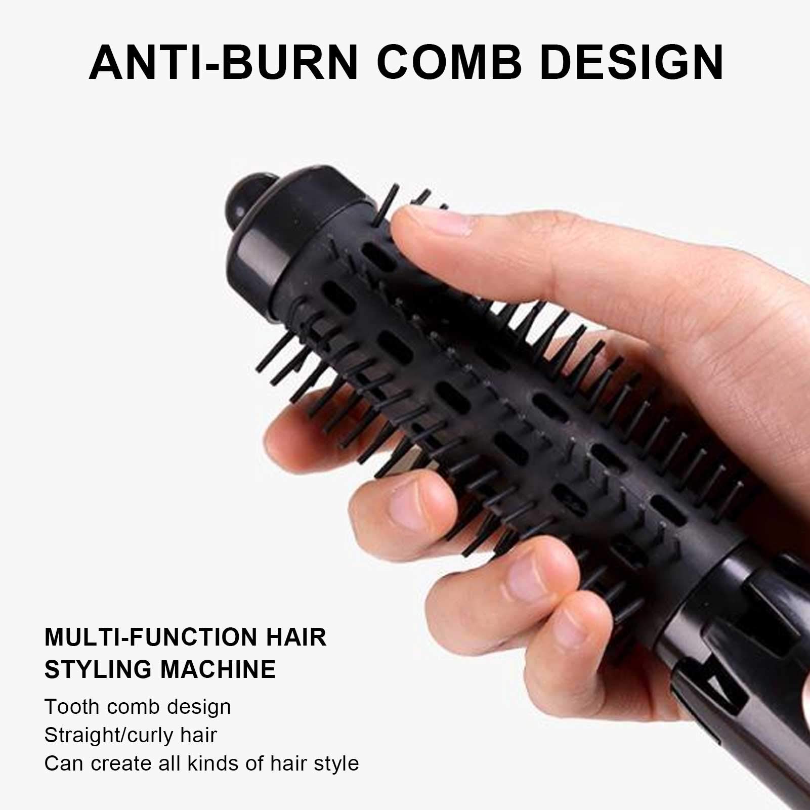 Multifunction Automatic Hair Curler Curling Iron, 4 Replaceable Heads 2 Temperature Ceramic Heating with Ergonomic Handle and 360° Rotating Cord for Easy Travel (US Plug 110v)