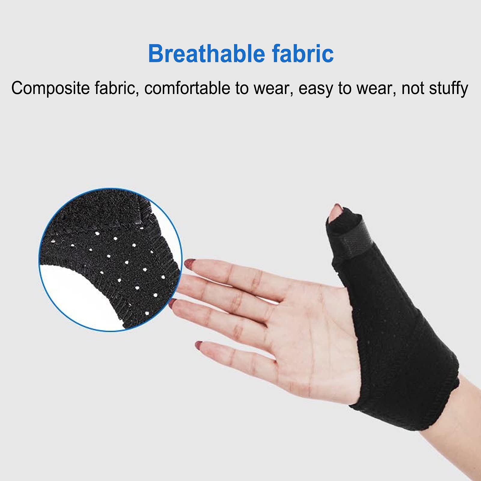 Thumb Corrector Stabilizer, Adjustable Thumb Splint, Wrist Thumb Stabilizer with Built in Aluminum Bar, Children Thumb Support Brace, for Thumb Bone Fracture, Ligament Injury, Finger Sprain(XS)