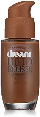 Maybelline Dream Liquid Mousse Airbrush Foundation, Cocoa Dark [3] 1 oz (Pack of 2)