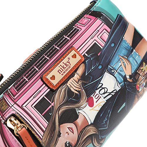 Nicole Lee BIFOLD ZIPPER WALLET - Miss Your Call