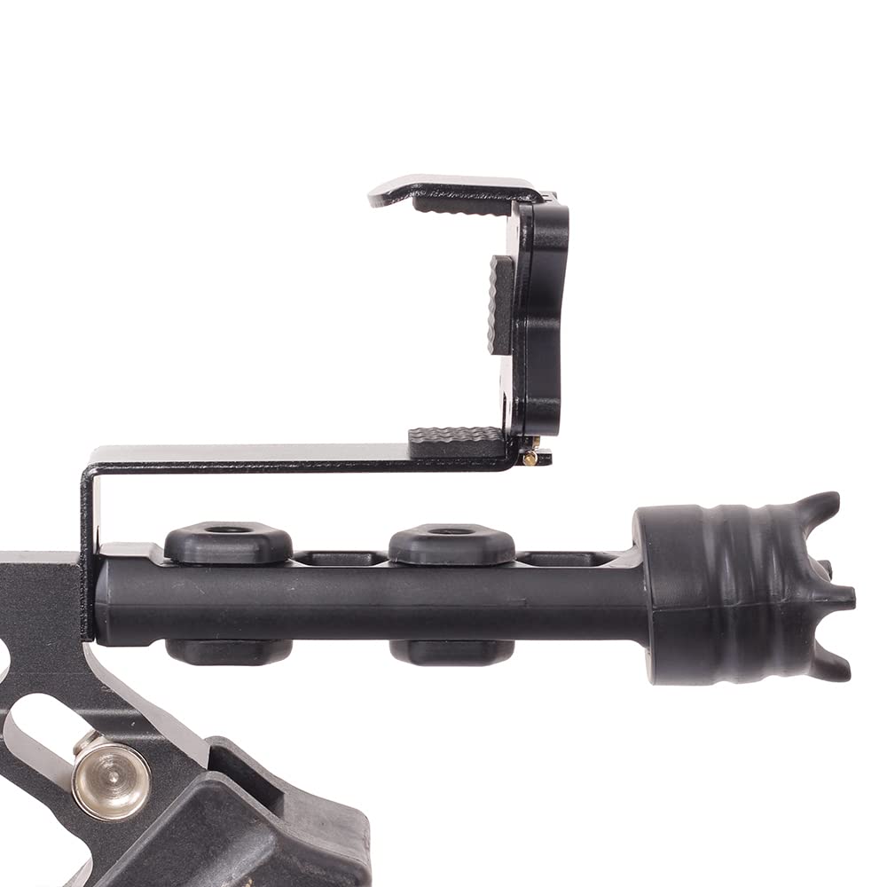 SOPOGER Archery Bow Phone Mount iPhone Holder Bracket for Compound Bow Hunting Bow Camera Stabilizer Phone Mount with Smartphone Samsung, GoPro Outdoor Archery Accessories