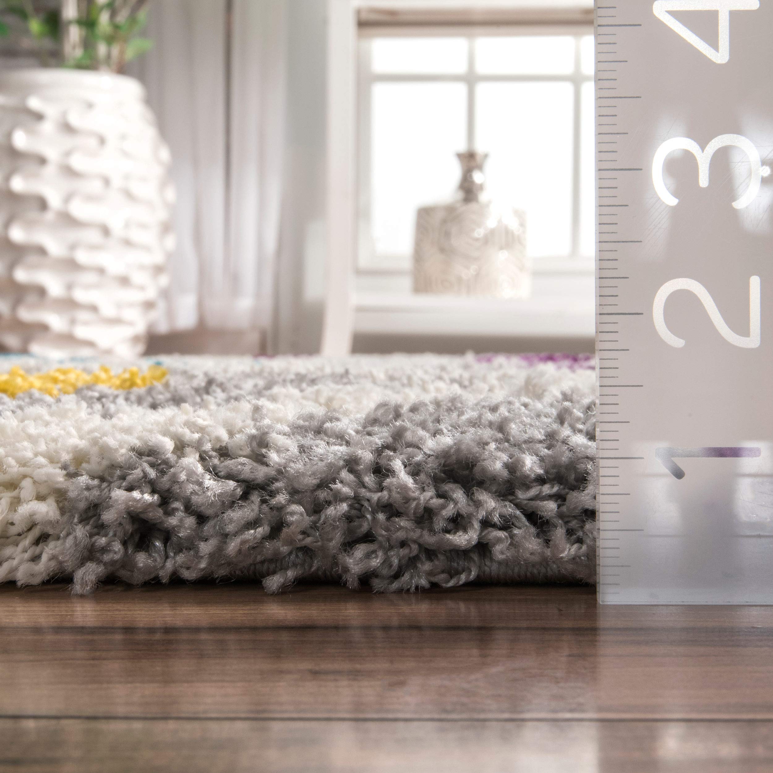 nuLOOM Sharee Trellis Shaggy Area Rug, 8x10, Multi
