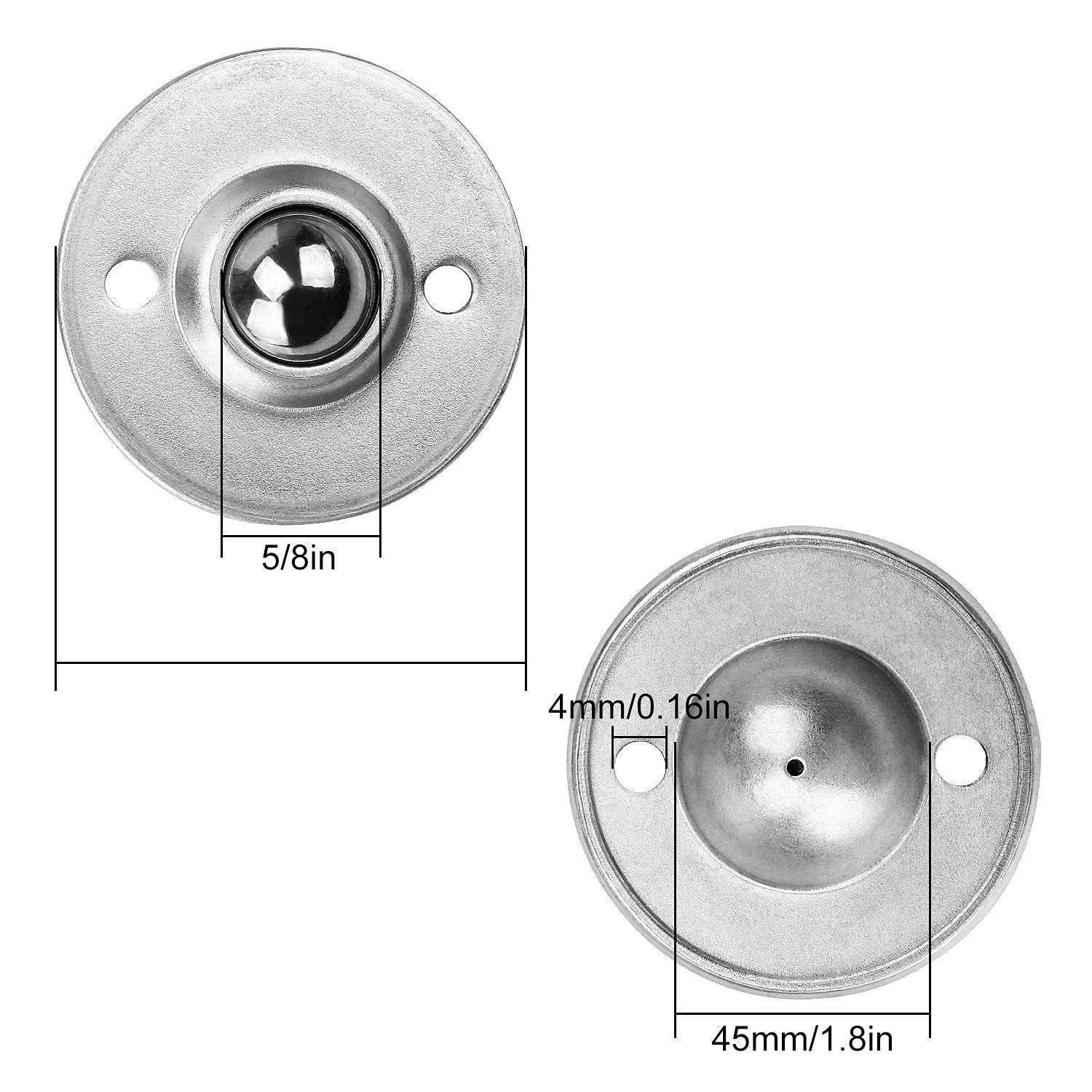 MoKell 10pcs CY-16B 5/8 inch Bearing Steel Roller Ball Flange Conveyor Transfer Unit