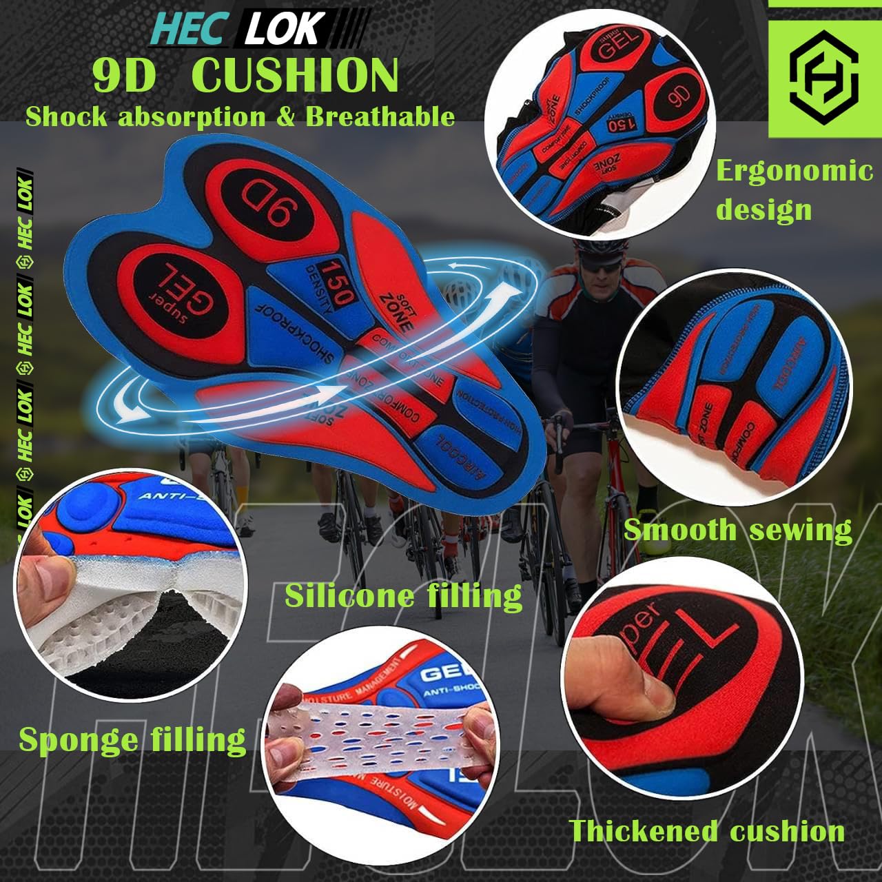 Men Cycling Clothing Set Winter Long Sleeve Jacket+Cycling Pants with 9D Pad+Windproof Cycling Glasses (TYP-5,XS)