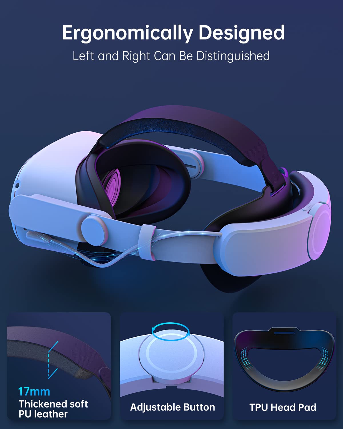 ZYBER Head Strap Compatible with Quest 2