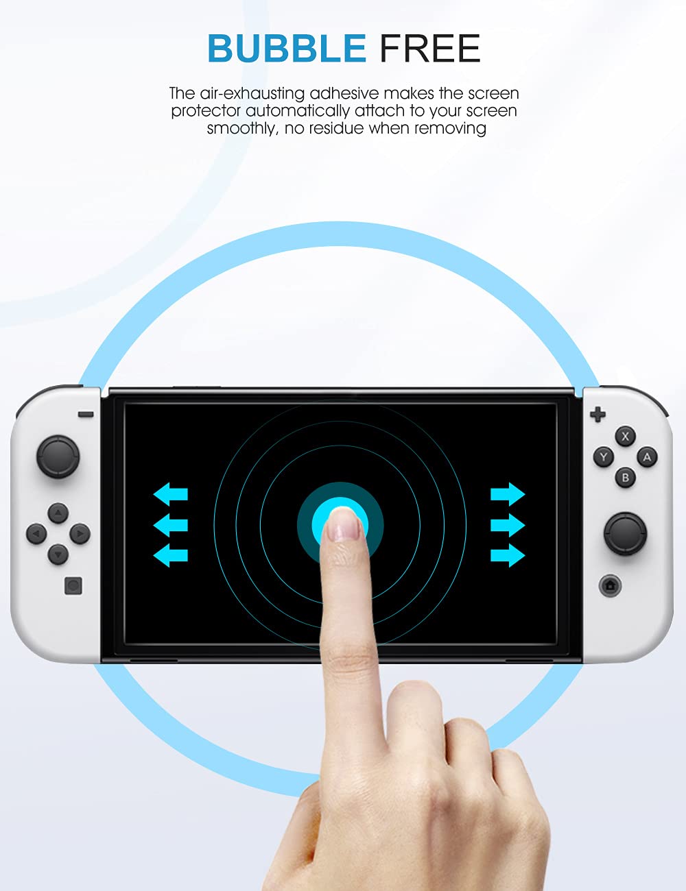 SPARIN 2 Pack Tempered Glass Screen Protector Compatible with Nintendo Switch OLED Model 2021, High Response and Anti-Scratch