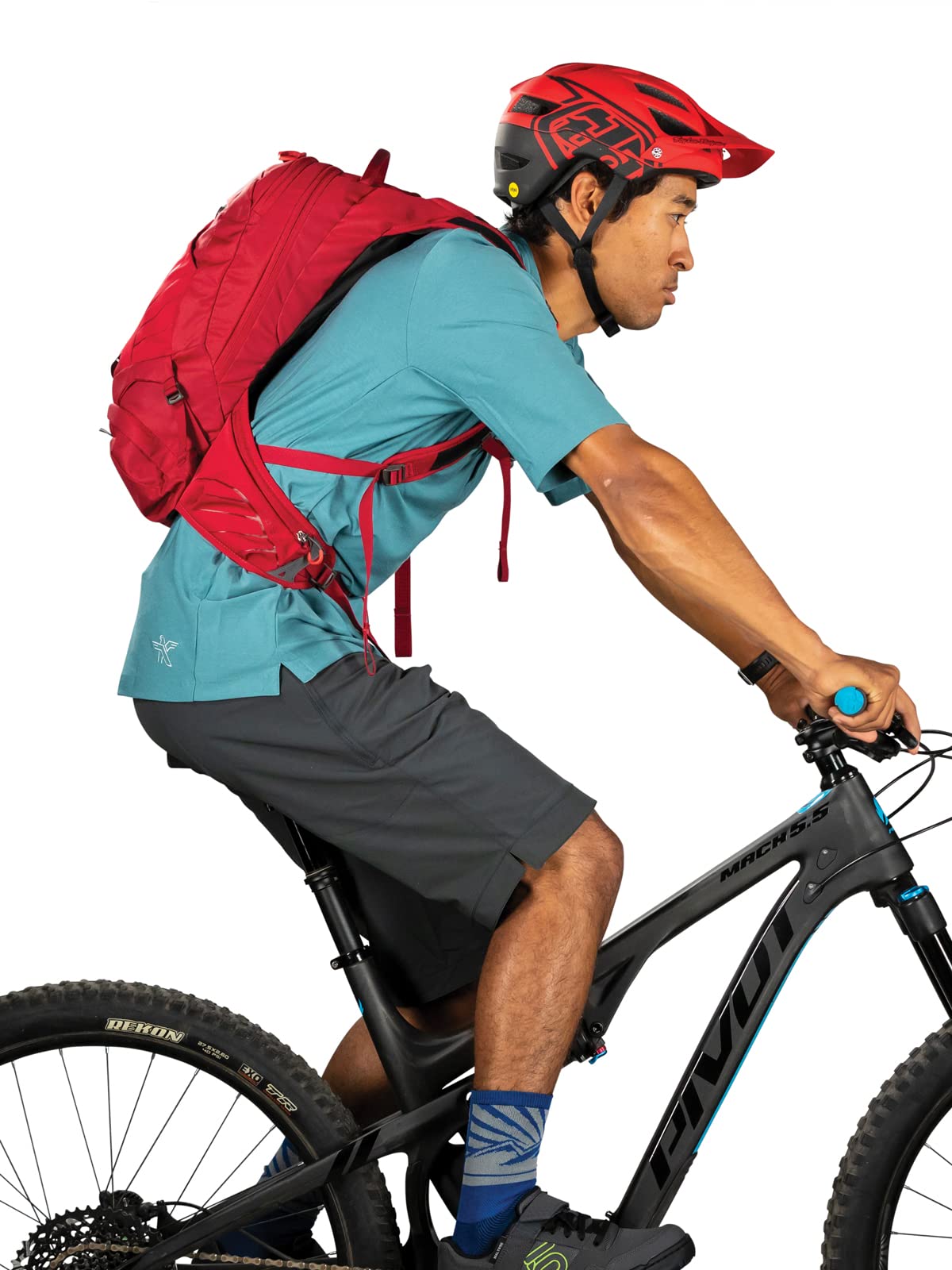 Osprey Raptor 10L Men's Biking Backpack with Hydraulics Reservoir, Black