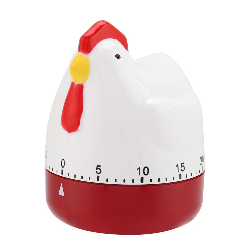 Sugoyi Cooking Timer Magnet, Lovely Chicken Timer Mechanical Kitchen Cooking Alarm Clock for Home Decor Timing Reminder